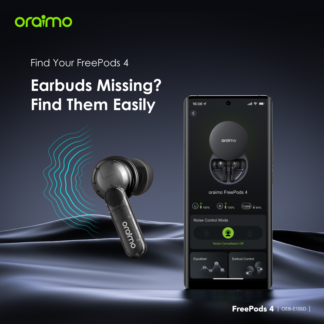 Oraimo Freepod 4 Transparent Pro Active NebulaBlue Earbuds | Jumia Nigeria