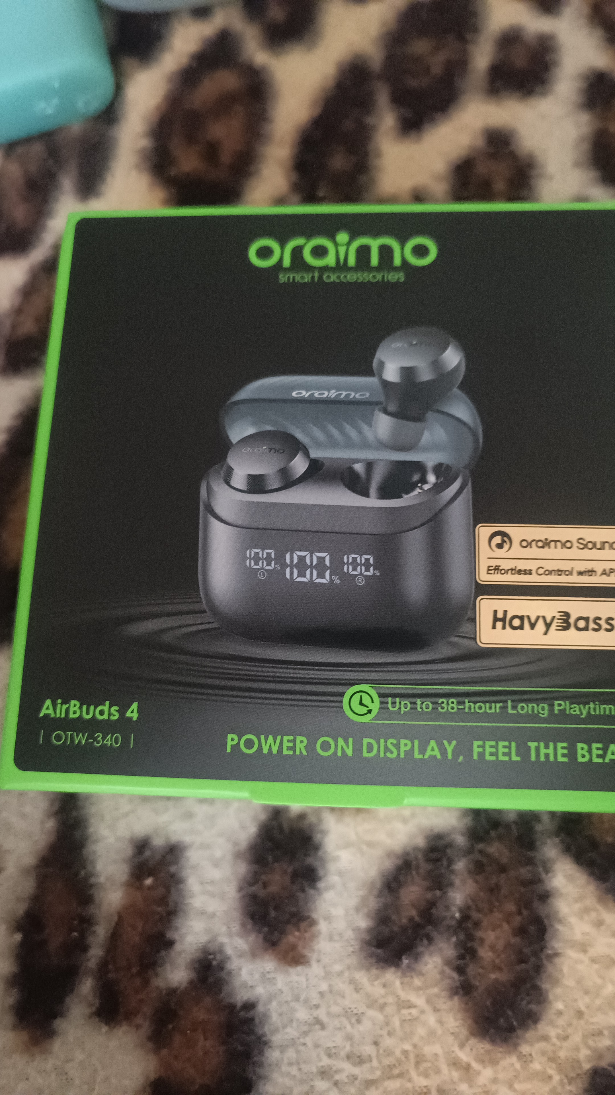oraimo Airbuds 4 affichage LED intelligent 36 heures de lecture ENC ...