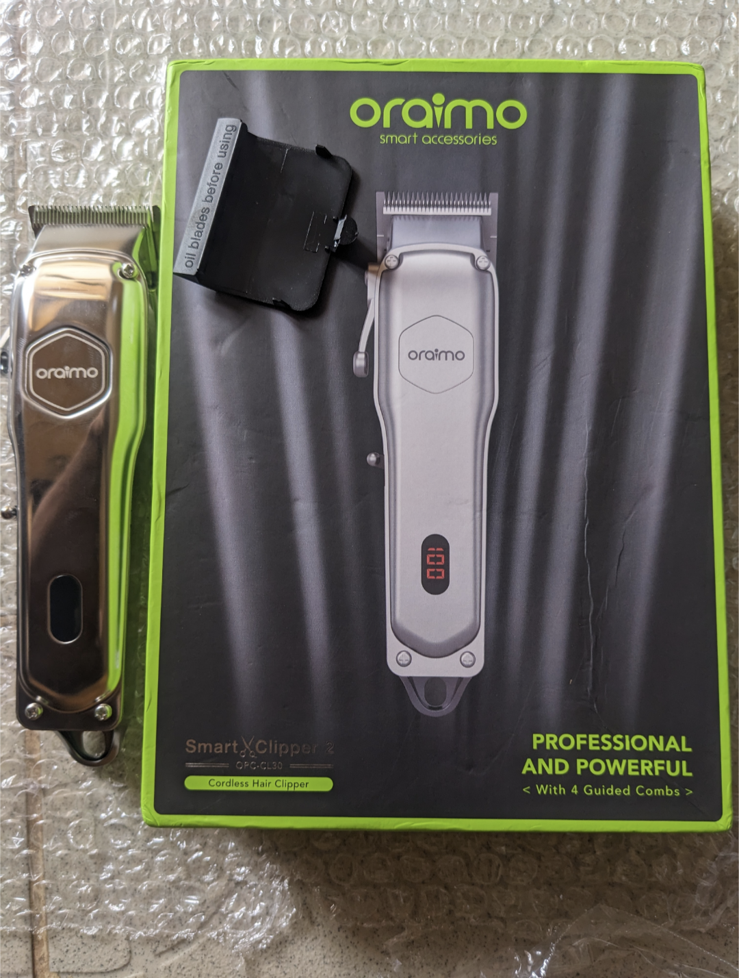 oraimo SmartClipper2 Super Powerful Professional Cordless Hair Clipper ...