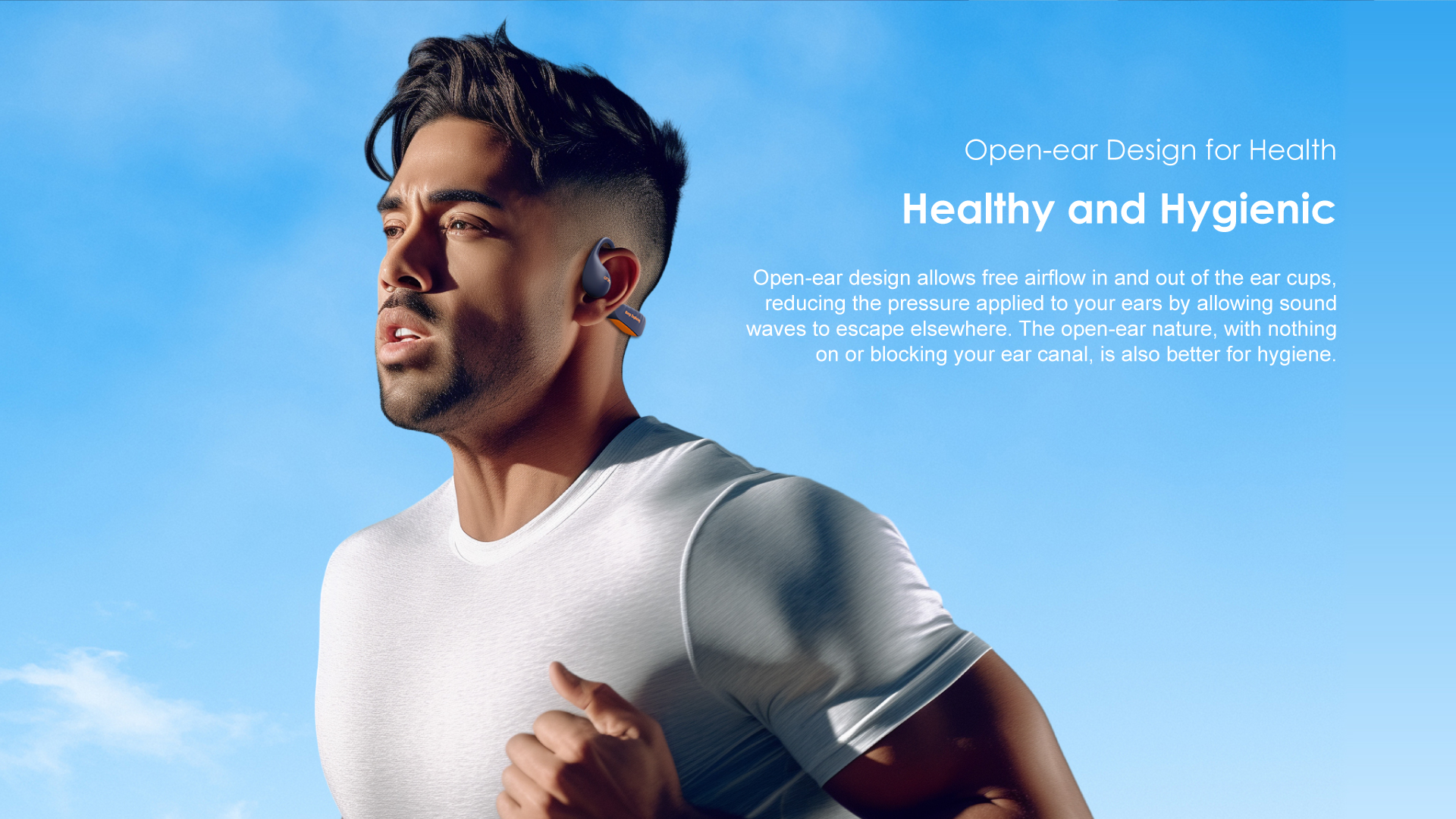 Oraimo Open-ear Bluetooth Headphones - OPN-40D - Nebula Blue| 2B Egypt